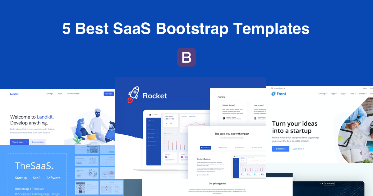 5 SaaS Best Bootstrap Templates For 2020 Themesberg Blog