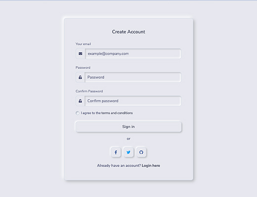 GitHub - themesberg/th-neumorphism-ui-pro: Neumorphism inspired premium Bootstrap UI Kit